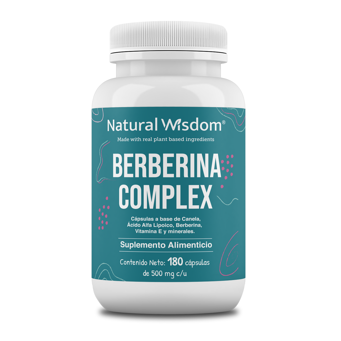 Berberina Complex 180 Cápsulas | Suplemento Alimenticio | Natural Wisdom®
