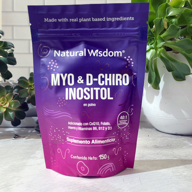 Suplemento Alimenticio | Myo & D-Chiro Inositol 150 g | Natural Wisdom ...
